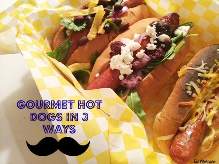 Gourmet Hot Dogs in 3 Ways