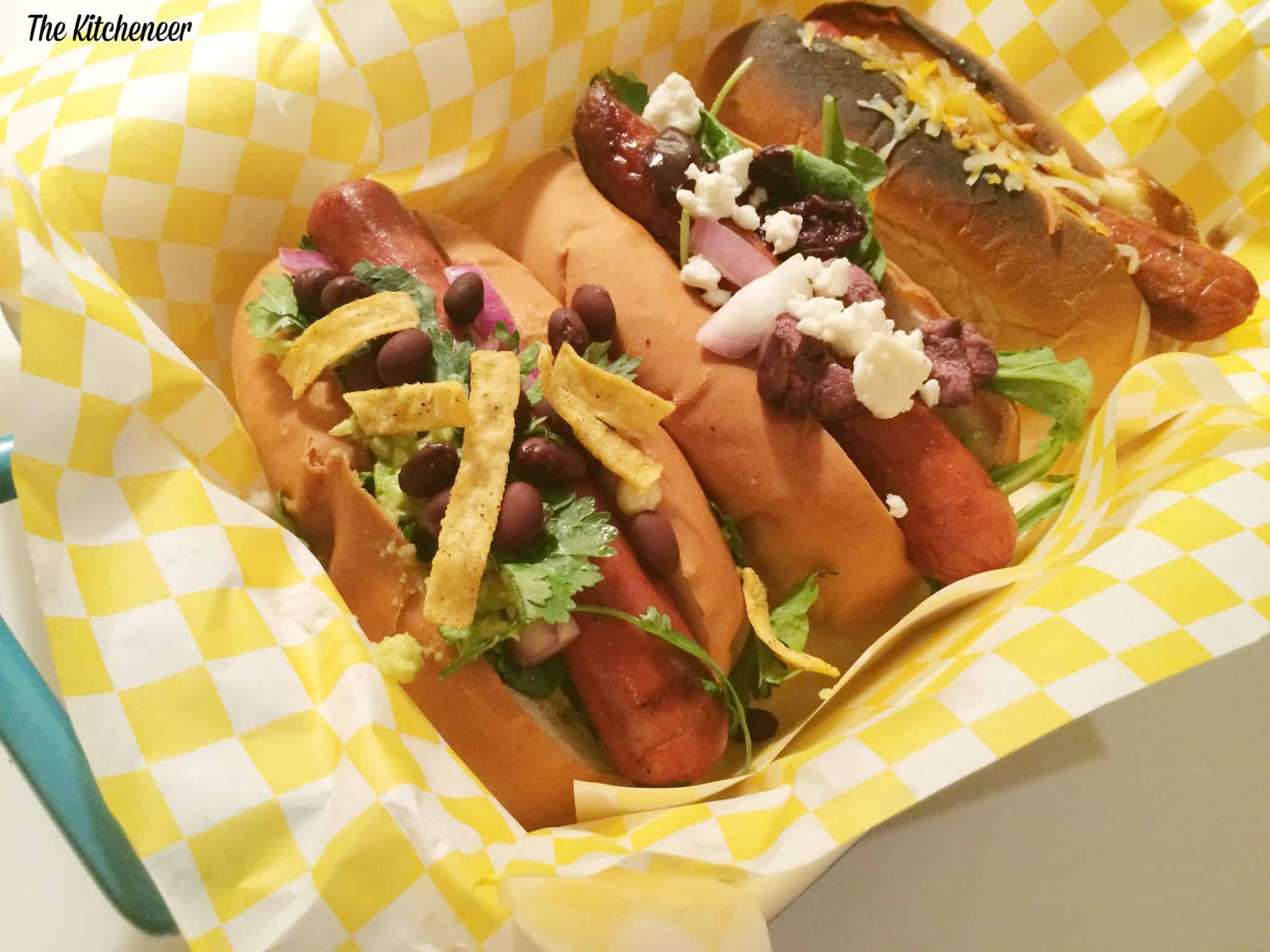Gourmet Hot Dogs in 3 Ways