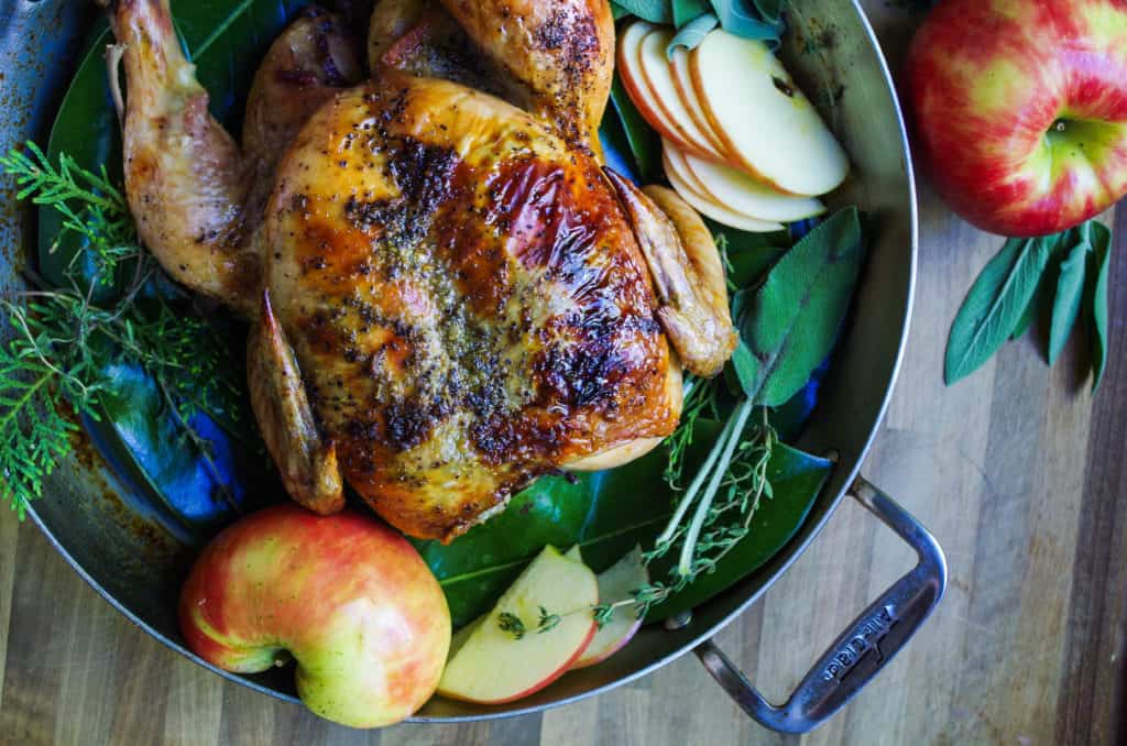 Apple Harvest Roasted Chicken - The Kitcheneer