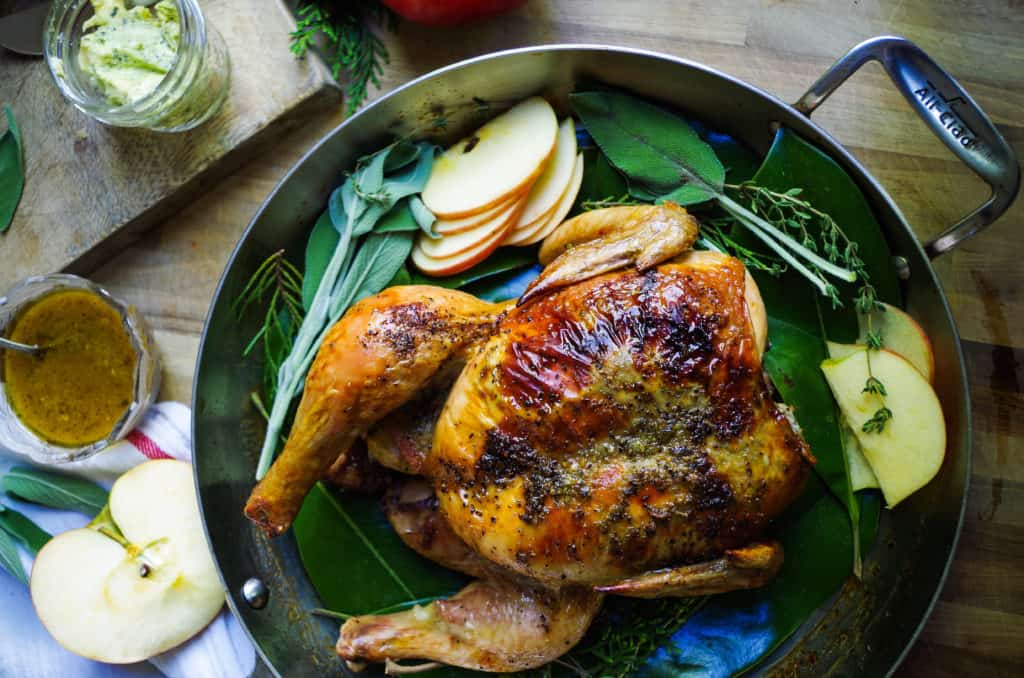 Apple Harvest Roasted Chicken - The Kitcheneer