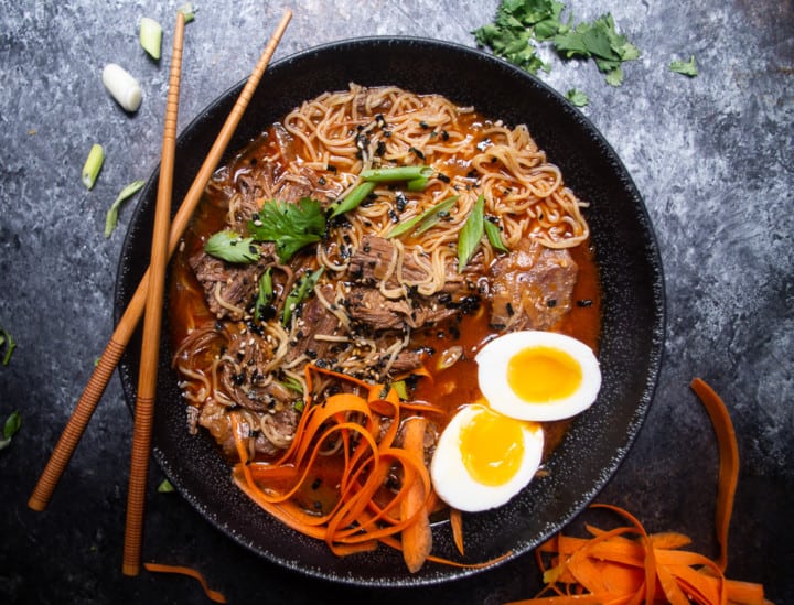 Instant Pot Japanese Style Short Rib Ramen - The Kitcheneer