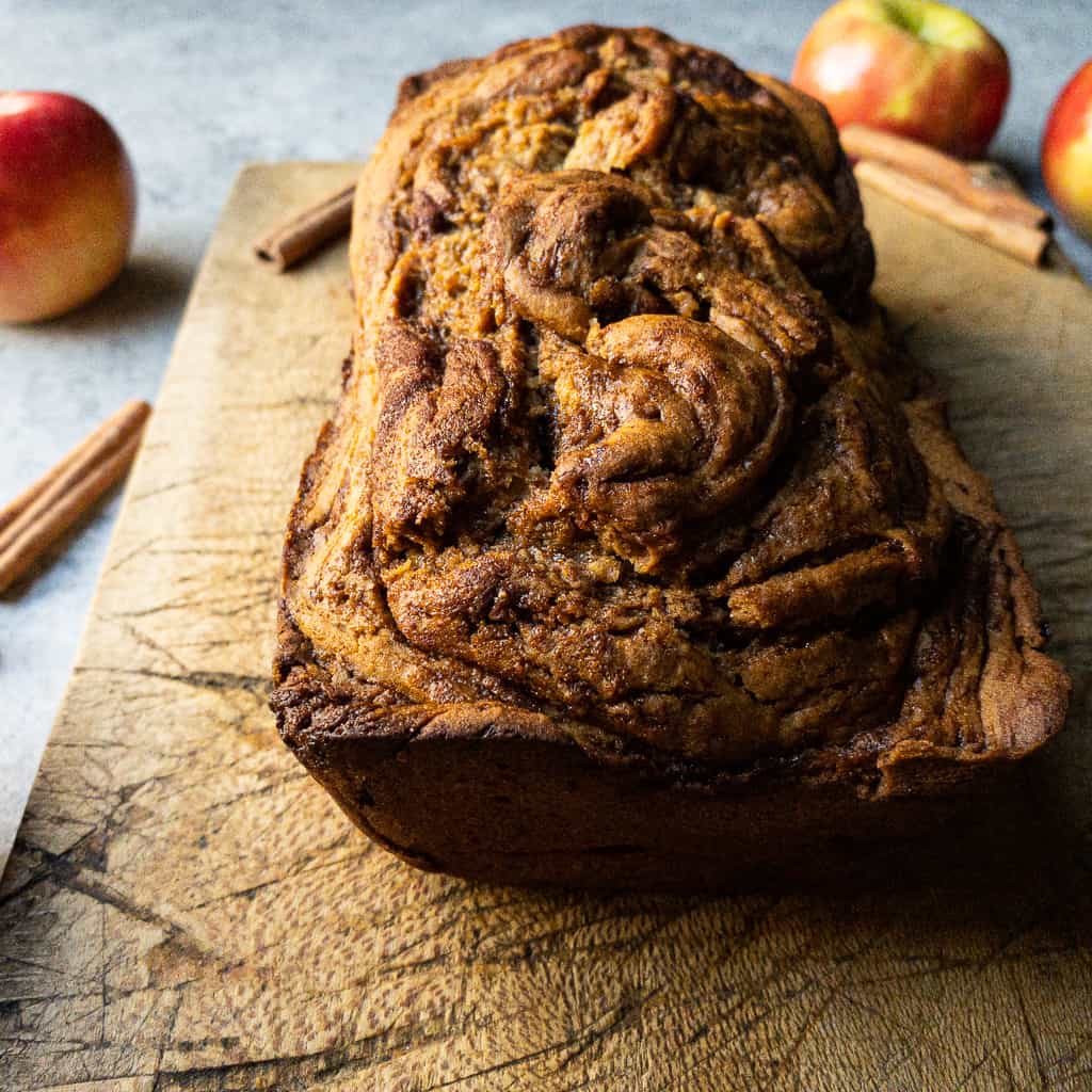 Gluten Free Apple Butter Cinnamon Swirl Bread - The Kitcheneer