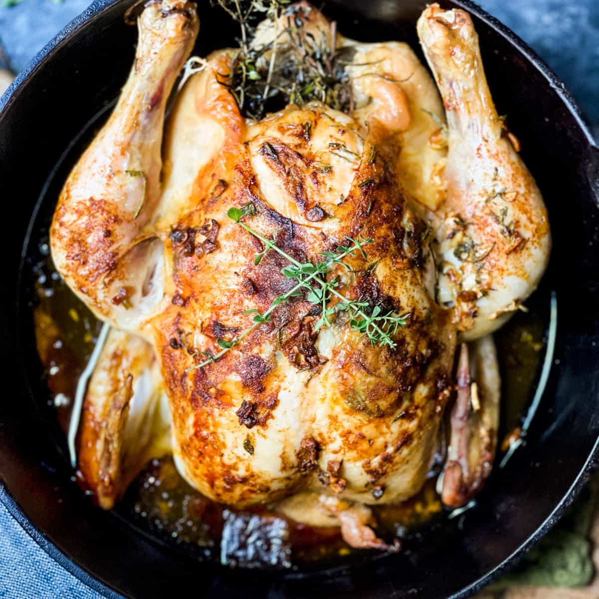 Garlic Rosemary Oven Roasted Chicken - The Kitcheneer