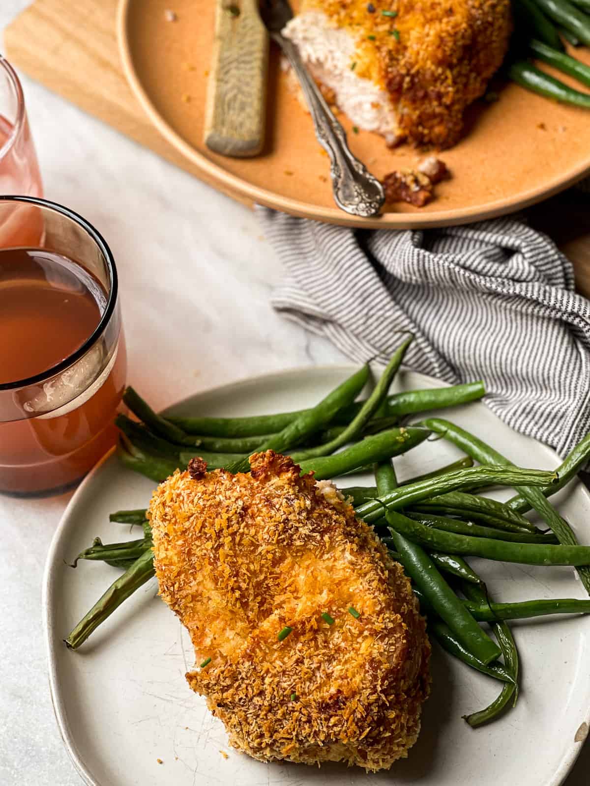 Best DANG Air Fryer Pork Chops and Green Beans - The Kitcheneer